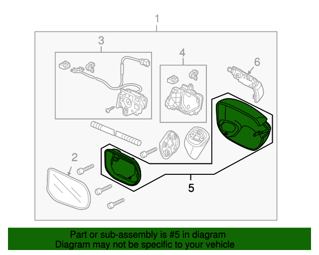 76256-SNB-N11ZK - Housing Set, L *NH684P* (Sparkle Gray Pearl) - 2006 ...