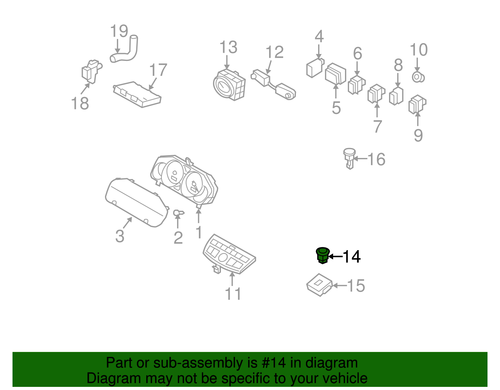 2003-2010 Infiniti Sentinel Sensor 28576-AM600 | Infiniti of Orland Park