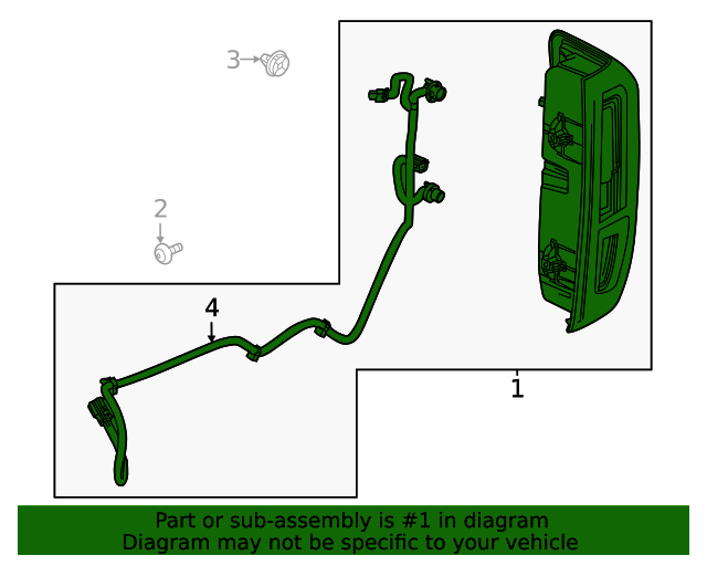 2024 GMC Tail Lamp 86579979 GM | GMPartsDirect.com