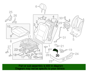 88520-3N000 - Seat Motor 2014-2016 Hyundai Equus | AutoNationParts.com