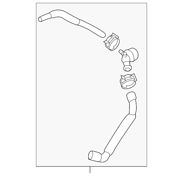 2015-2023 Audi | Rear Hose | 5Q0-122-157-AK | OEM Vehicle Parts