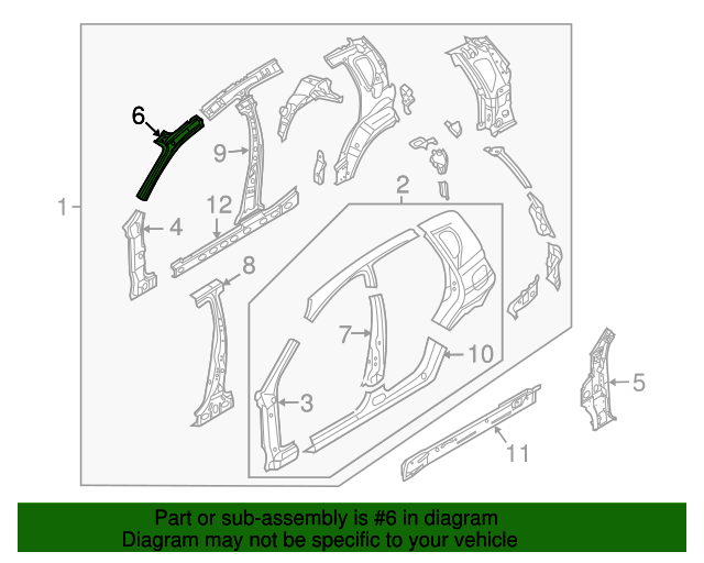 2004-2011 GM Rail 96533688 | GMPartsDirect.com