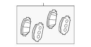 2006-2018 Toyota Brake Pads Front 04465-42200 | OEM Parts Online