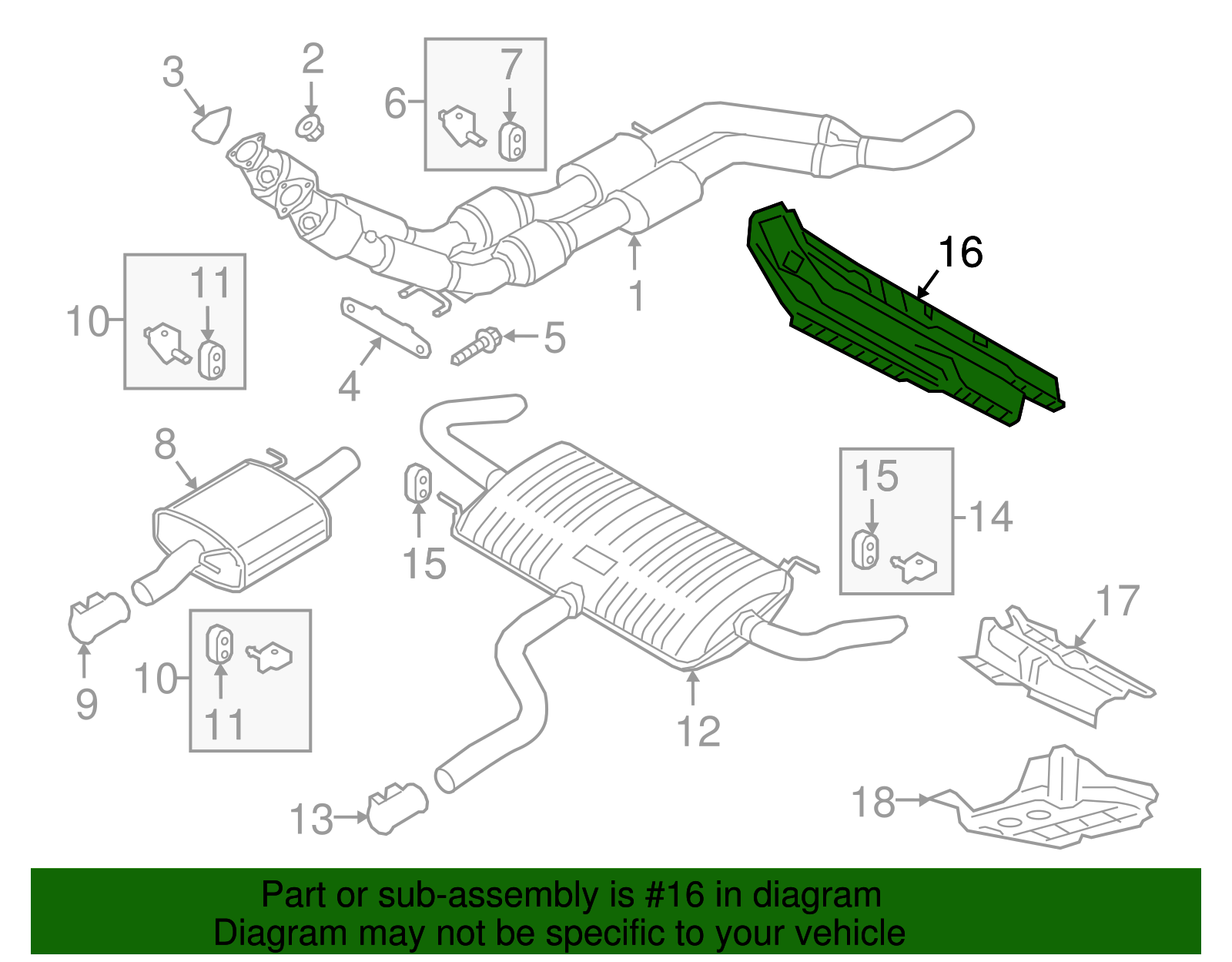 2018-2023 Volkswagen Heat Shield 3QF-825-661-C | OEM Parts Online