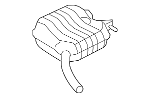 2009-2012 Audi Q5 Rear Muffler 8R0-253-609-AD | Audi USA Parts