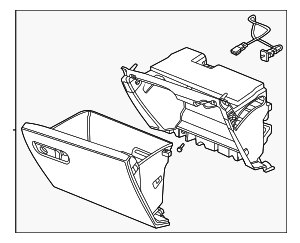 2021-2022 Cadillac Parchment Instrument Panel Compartment 84819724 ...