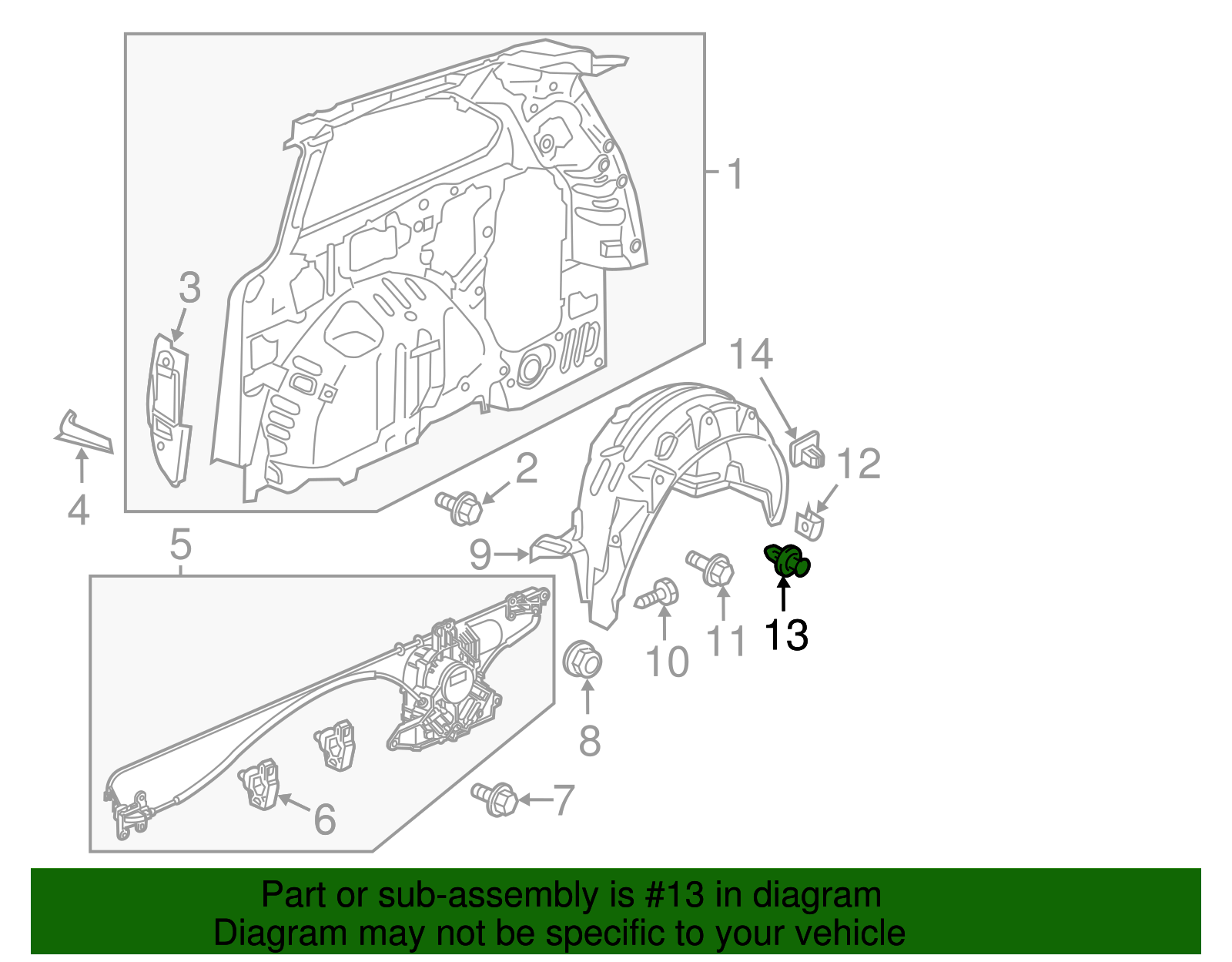 91501-S04-003 - Clip Fender (Inner) - 1995-2021 Honda | Genuine Honda Parts