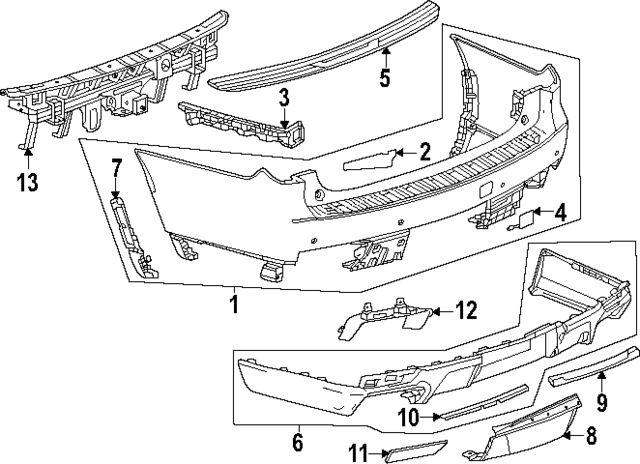 2023-2024 Cadillac Bumper Cover Shield 85130073 | parts.folsomchevy.com