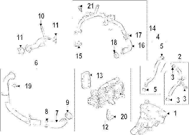 2021 Chevrolet Trailblazer Coolant Hose 12673707 | GMPartsDirect.com