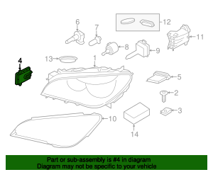 2009-2017 BMW Headlight Control Module 63-11-7-318-327 | BMWPartsDirect.com