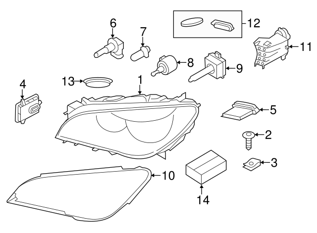 63-11-7-228-424 - Composite Headlamp - 2009-2012 BMW | Buy BMW Parts Now