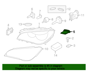 63117440875 - 2013-2015 BMW Ballast (63-11-7-440-875) | BMW of South ...
