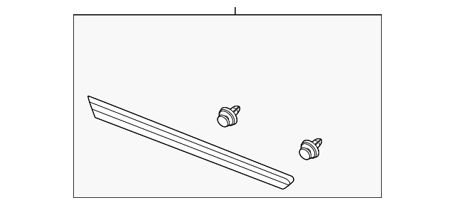 2021-2024 Cadillac Black Front Driver Side Door Molding 84704779 | GmPW