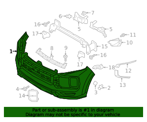 2020-2023 Mitsubishi Outlander Sport Bumper Cover 62022W030P ...