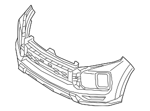 62022WE10P - Face, Front Bumper 2020-2024 Mitsubishi Outlander Sport ...