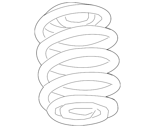 2011-2016 GM Rear Coil Spring 13360841 | TascaParts.com