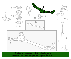2011-2019 GM Rear Suspension Equalizer Beam Support 13365854 | OEM ...
