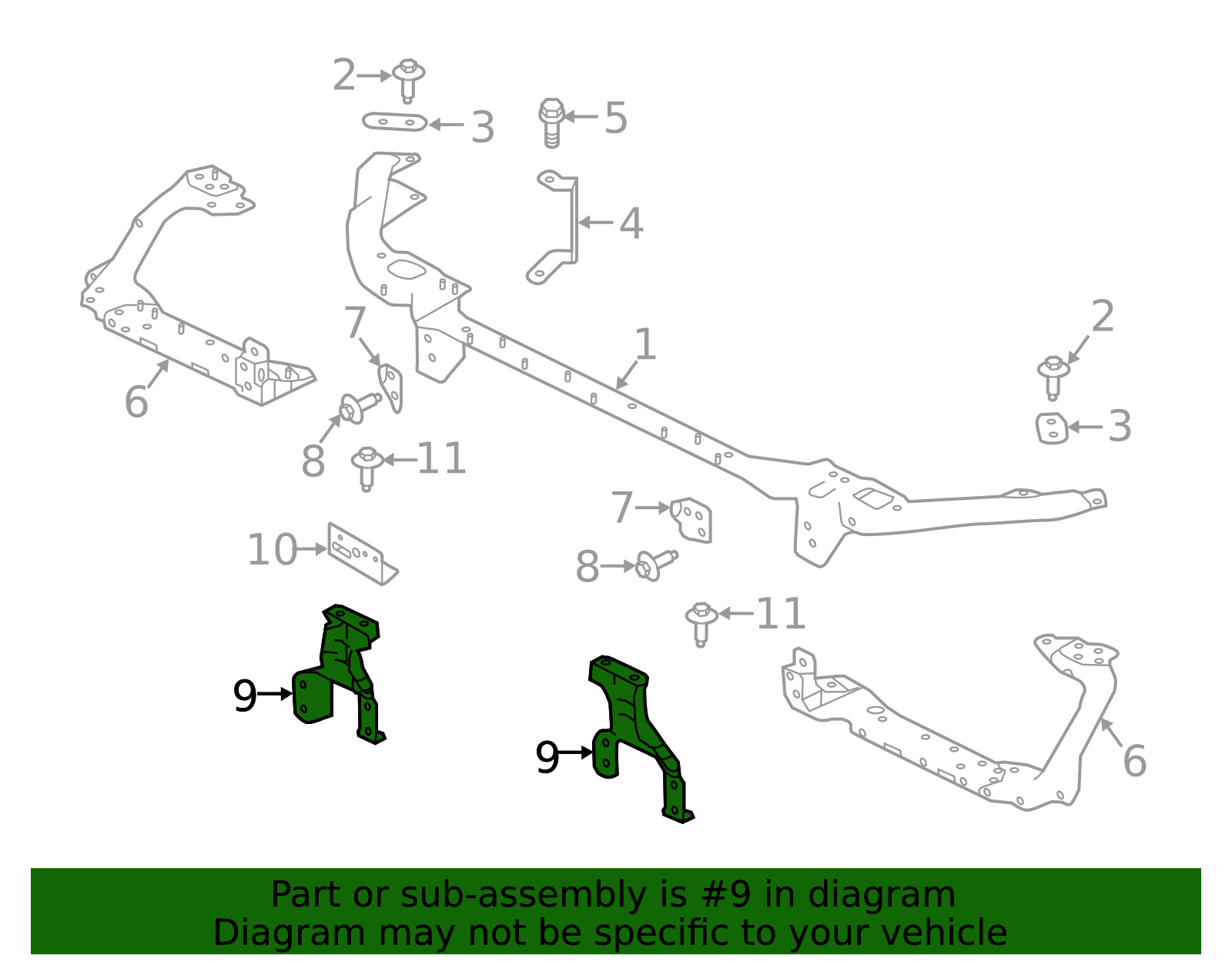 2018-2023 Land Rover Range Rover Velar Support Bracket LR143160 | OEM ...
