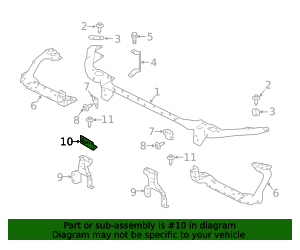 LR092798 - Support Bracket Mount Plate 2018-2023 Land Rover Range Rover ...