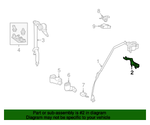 2015-2021 Lexus Outer Belt Assembly Bracket 73016-78010 | OEM Parts Online