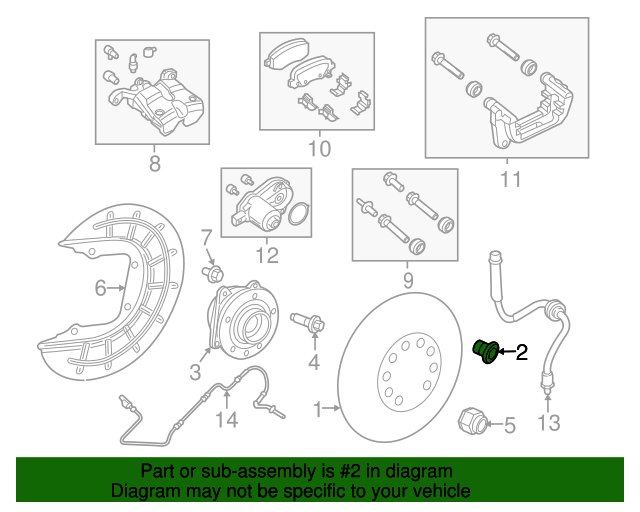 2013-2019 Fiat Rotor Bolt 6509906AA | TascaParts.com
