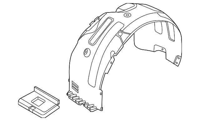 Genuine Fender Liner for 2020-2022 Hyundai Sonata | Part# 86811-L0000 ...