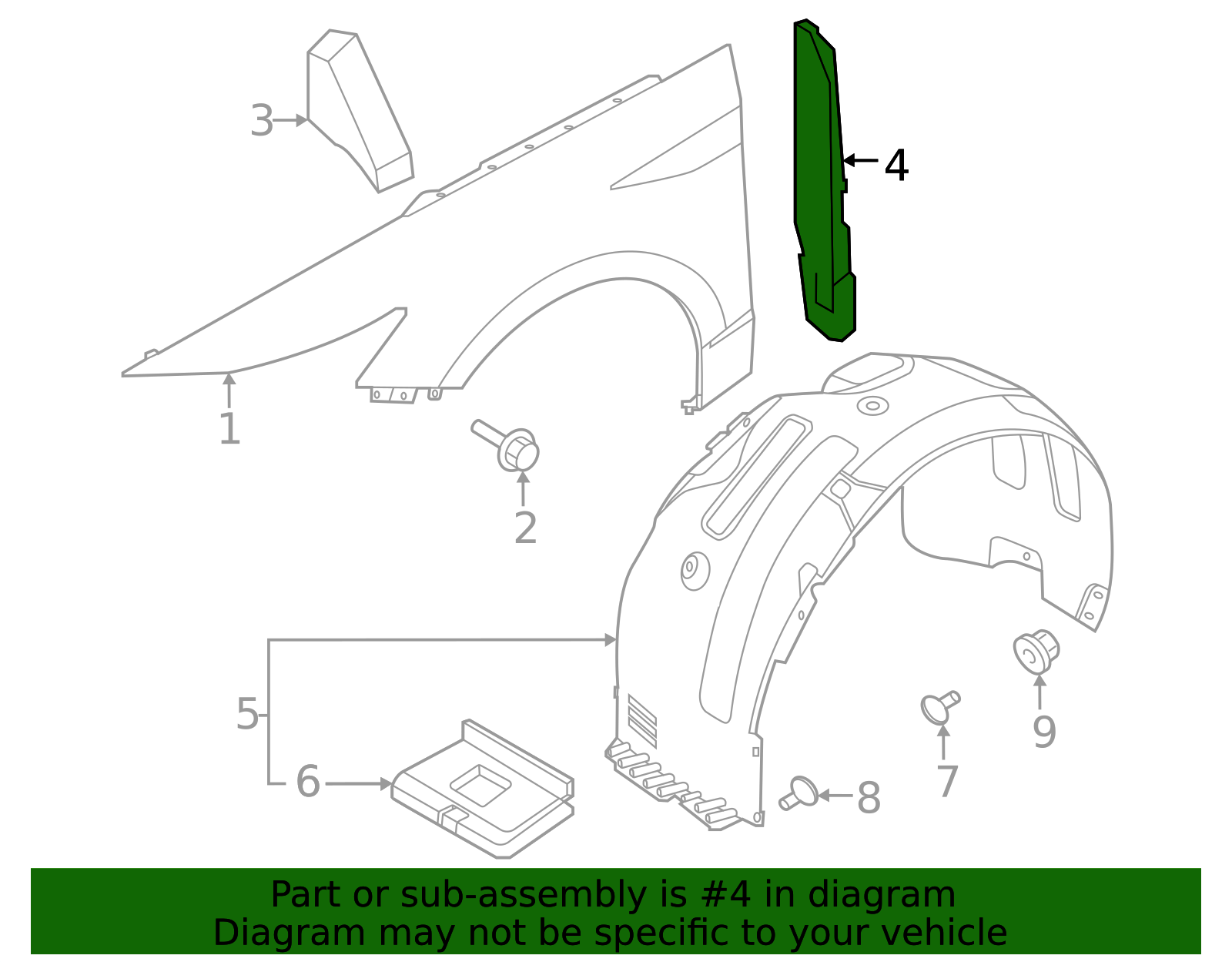 2020-2023 Hyundai Sonata Rear Insulator 84126-L1000 | Hyundai Wholesale ...