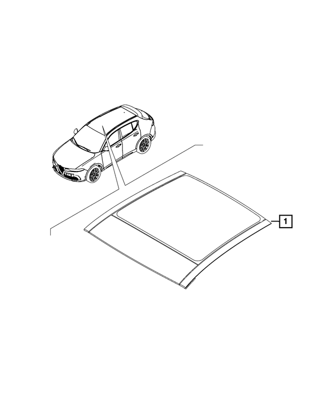 2023-2025 Dodge Hornet Complete Sunroof 7SR41LXHAA | Mopar eStore