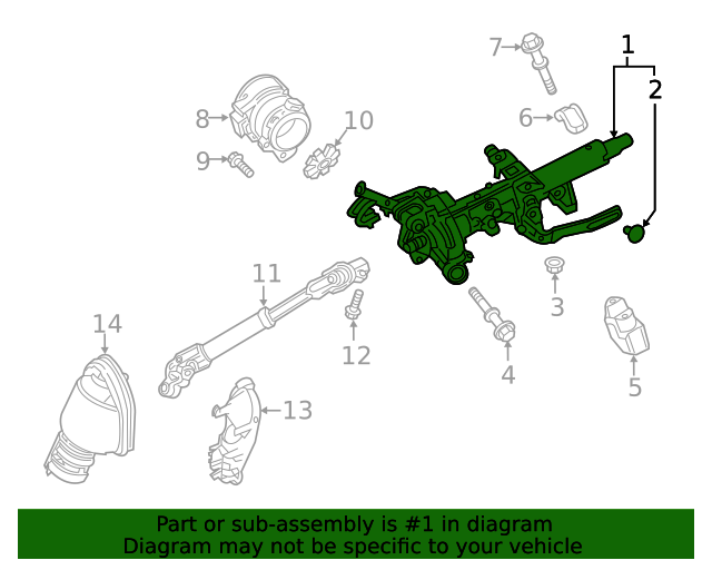 Toyota Column Assembly 4520A-12190 | Auto Parts