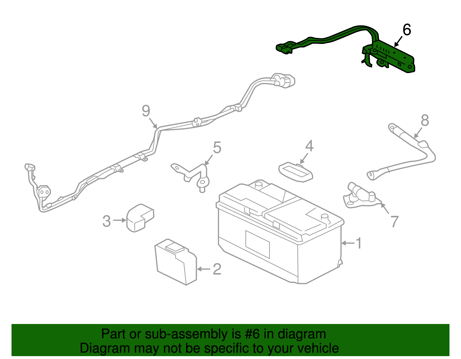 T4A19266 - Battery Cable 2018-2020 Jaguar XF | AutoNation Parts