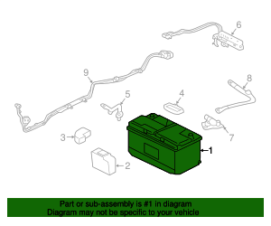 2018-2024 Jaguar Vehicle Battery T2H33020 | OEM Vehicle Parts