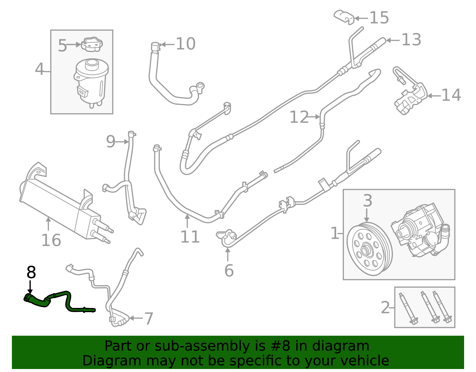 2018-2024 Ford | Lower Return Line | JC3Z-3A713-K | Walls' Ford Parts