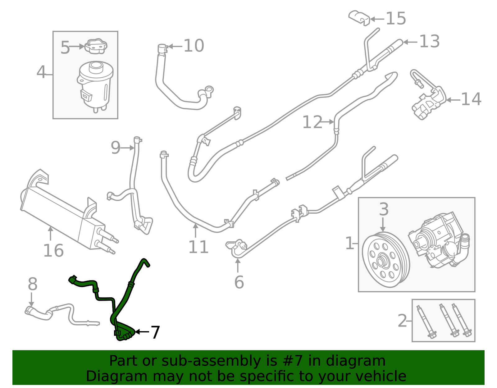 2017-2024 Ford Motorcraft™ Power Steering Return Hose PSH-525 | OEM ...
