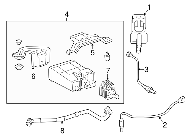 2009-2017 Toyota Valve Assembly, Vacuum Switching, No. 1 25860-0V040 ...
