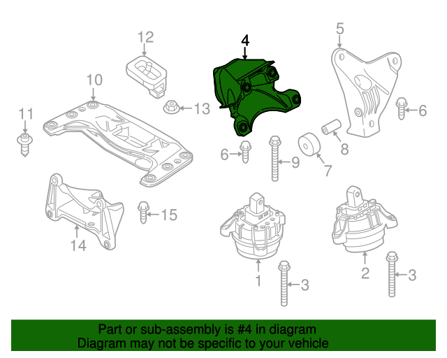 22-11-6-781-226 - Support Bracket 2010-2019 BMW | AutoNationParts.com