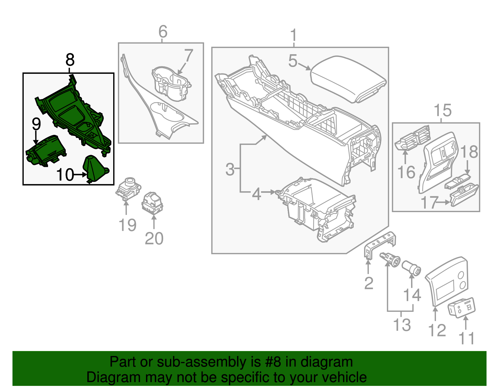 2019-2020 Infiniti Q50 Shift Indicator 96941-6HJ1C | Infiniti of Orland ...