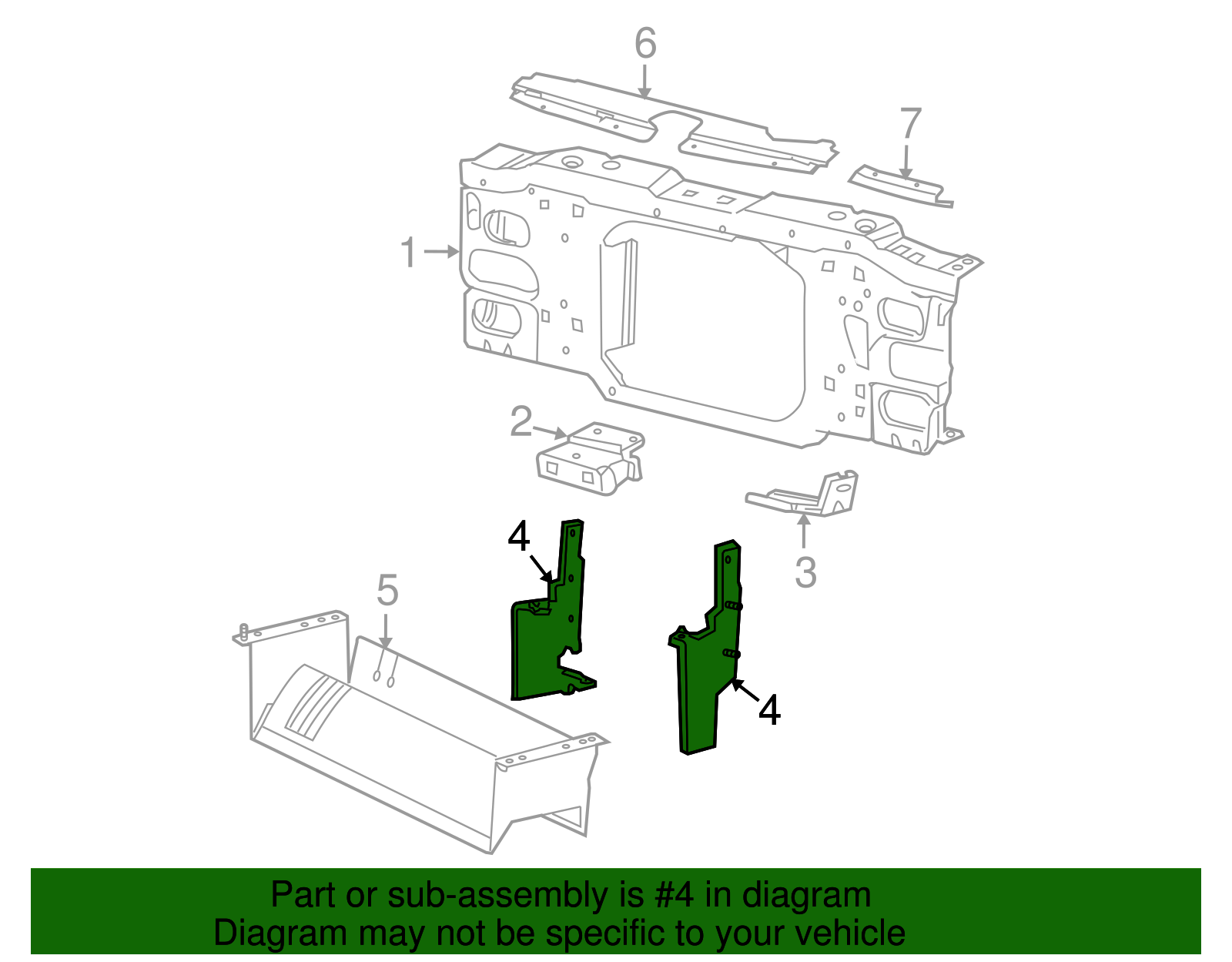 YL5Z-8311-AA - Air Deflector 1997-2006 Ford | Ford Parts Direct