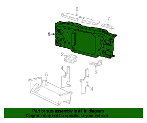 1998-2011 Ford Ranger Radiator Support al5z16138a | TascaParts.com