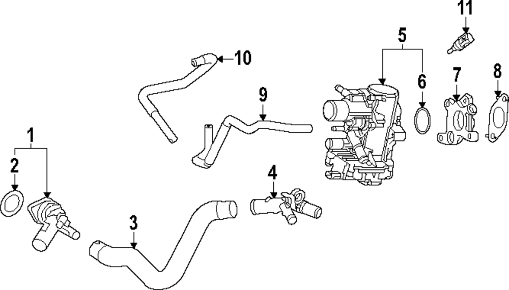 2022-2025 Lexus Thermostat Housing 16031-F0040 | OEM Parts Online