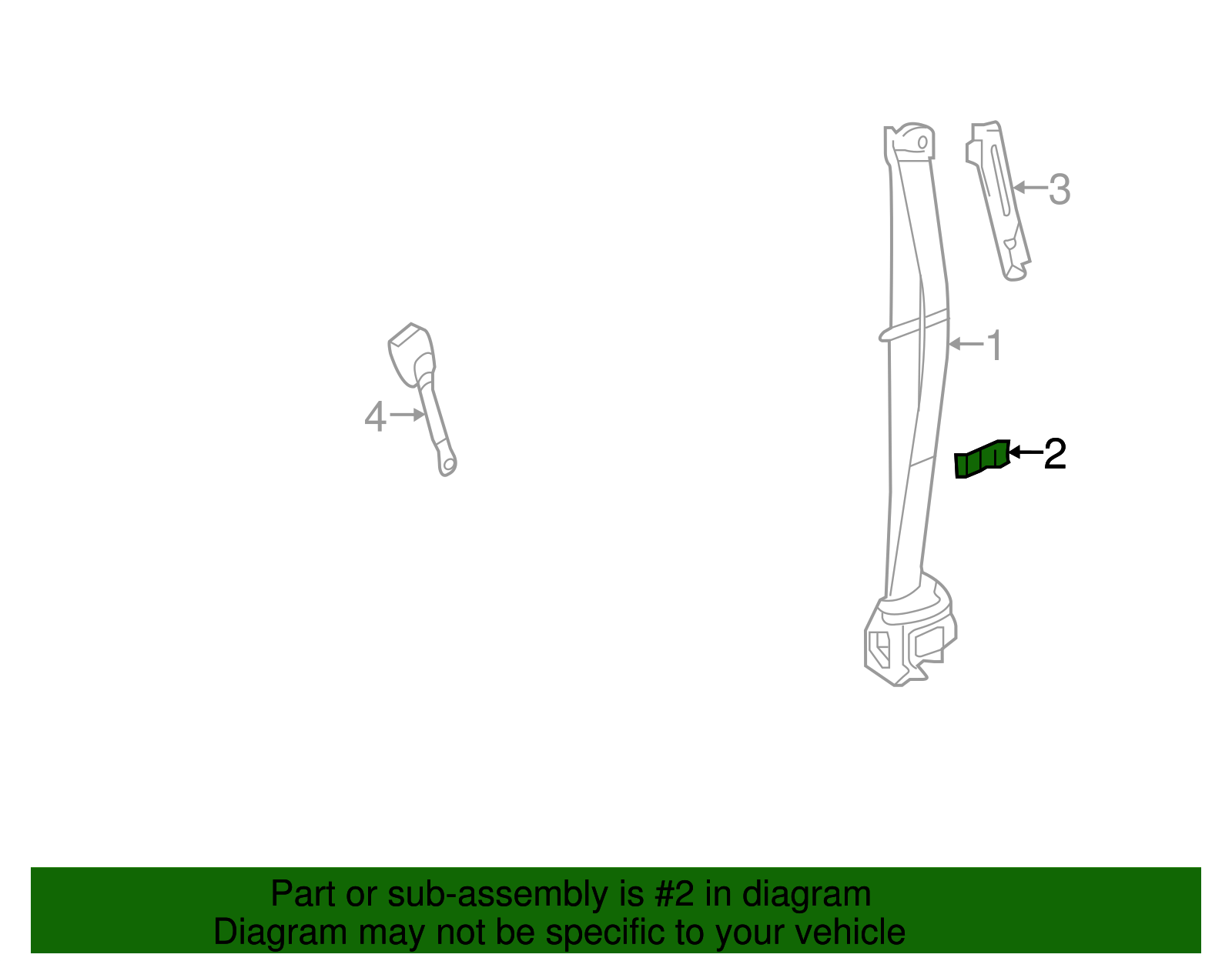 2019 Infiniti QX30 Belt & Retractor Guide 87860-5DA1A | Faulkner ...