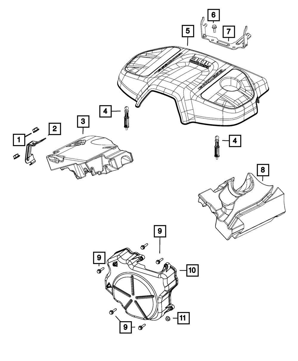 4627866AC - 2014-2019 Ram - Engine Cover | Mopar OEM Parts Direct