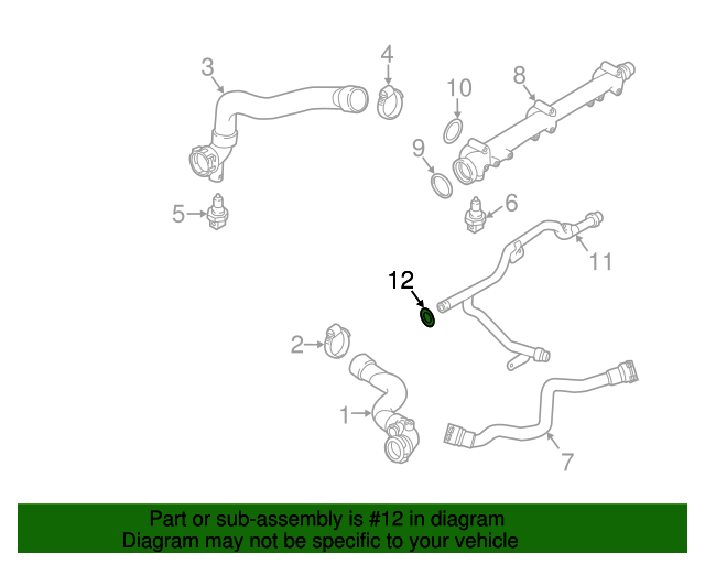 Genuine BMW 11-53-7-830-712 | Engine Coolant Pipe O-Ring | FREE ...