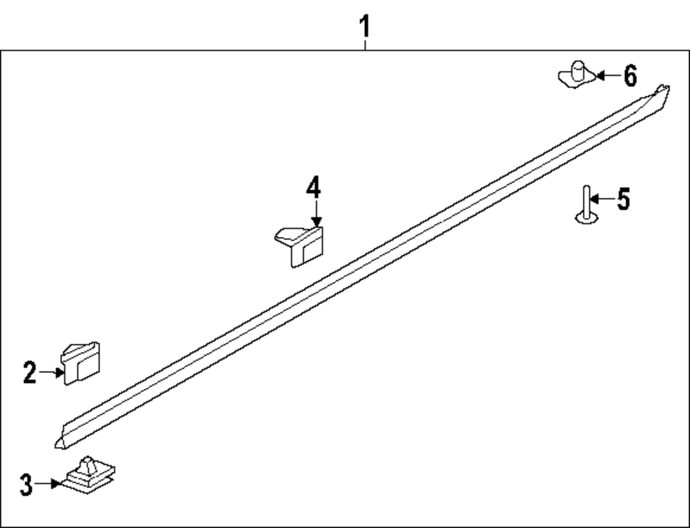2024-2025 Hyundai Santa Fe Rocker Molding 87752-R6000-CA | OEM Parts Online