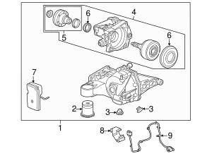 Genuine Rear Diff W/Elsd for 2010-2011 Saab 9-5 | Part# 20966176 | Over ...