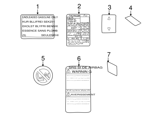 73772FE010 - AC Label - 2002-2004 Subaru Impreza | Subaru Parts Guys