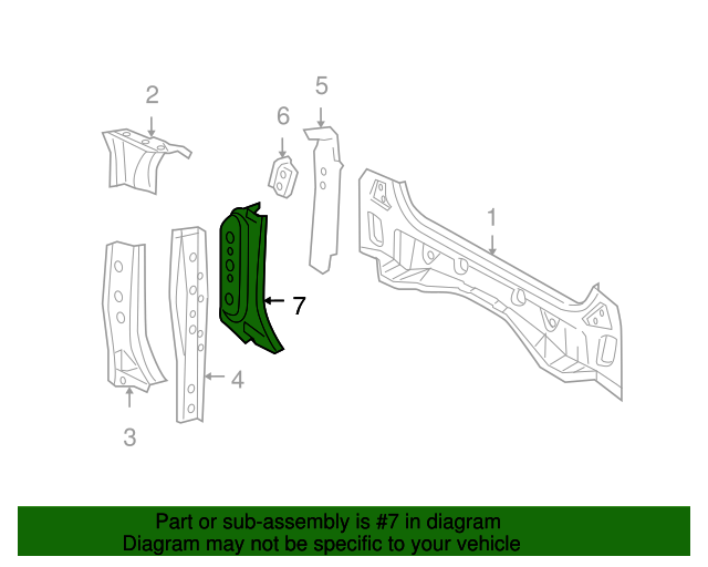 2004-2006 Scion xB Trough Back Door Op 61621-52030 | Toyota Parts Center