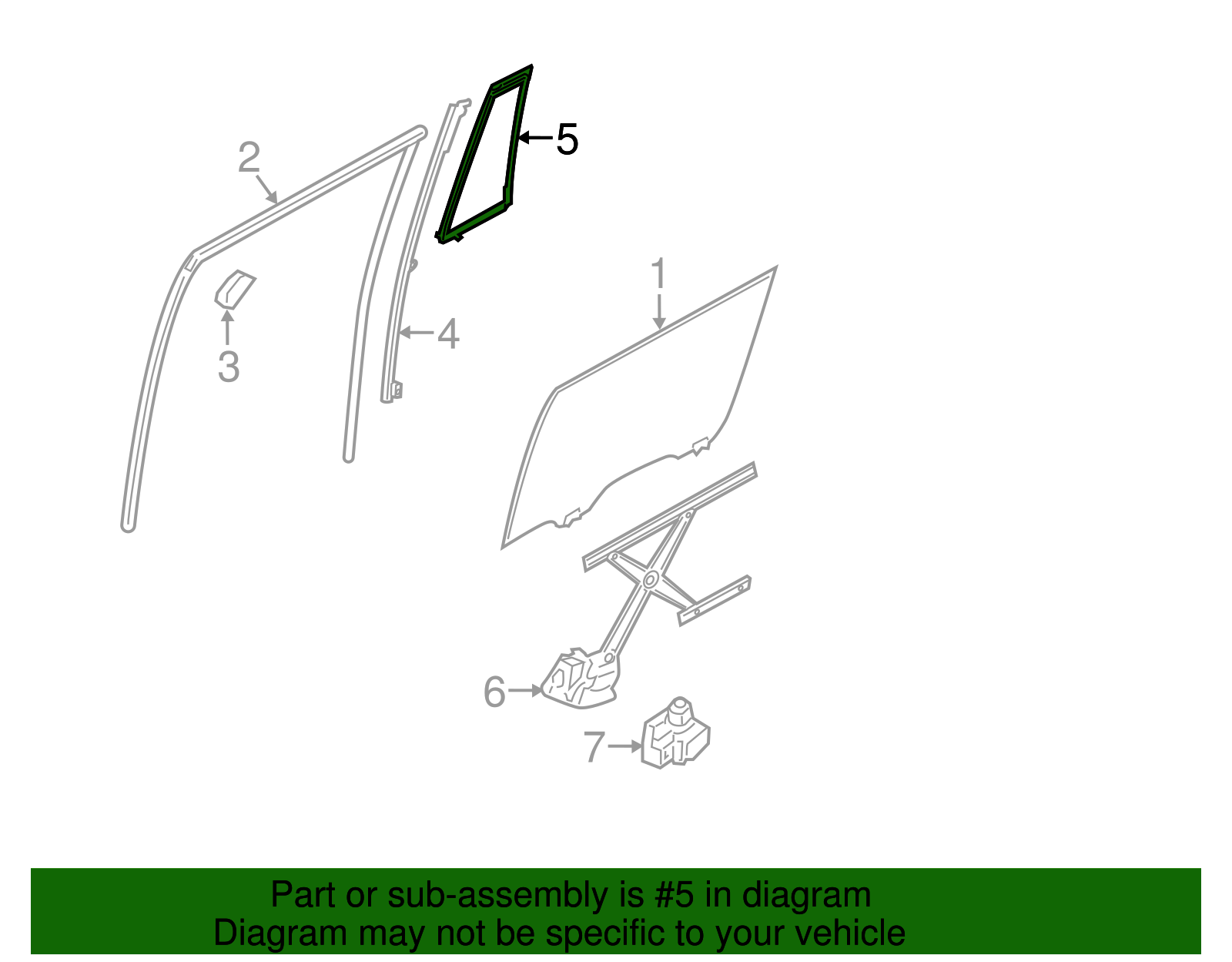 2017-2024 Nissan Armada Fixed Glass 82220-5ZA0A | Bill Kay Nissan Parts