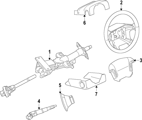 Steering Column for 2015 Volvo XC60 | Volvo Parts Counter