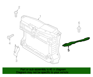 5K0-806-929-B - Radiator Support Side Panel - 2010-2014 Volkswagen | VW ...