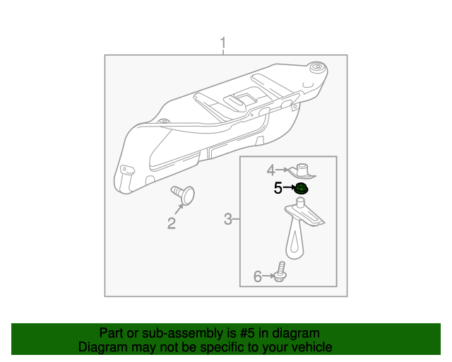 1998-2009 GM Clip-I/P Tr Plt 15594543 | GM Parts Center